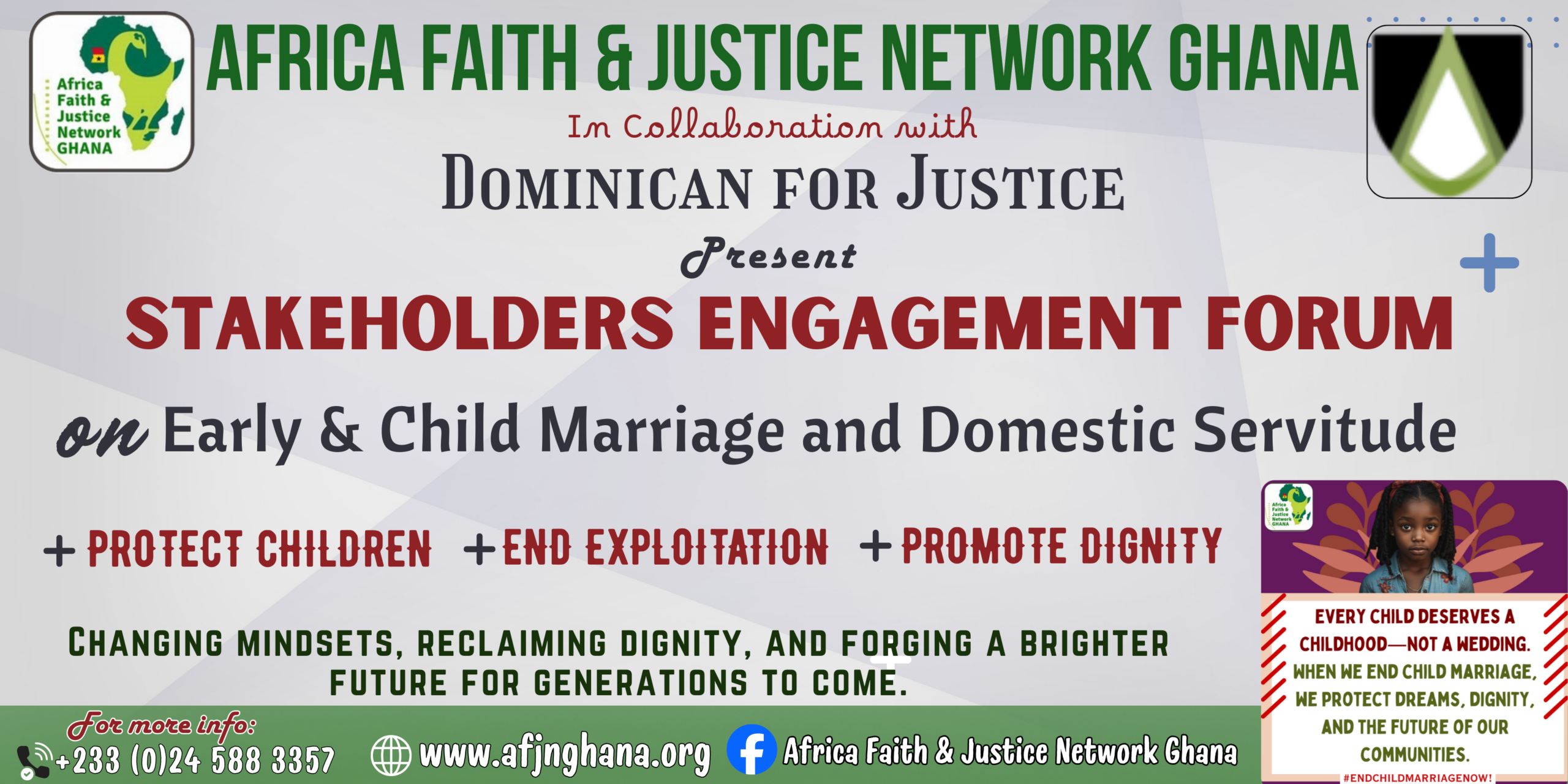 Upcoming Event: Stakeholders Engagement Forum on Early & Child Marriage ...